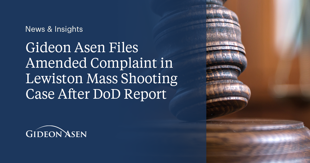 Lewiston Shooting Amended Complaint Filed After DoD Report